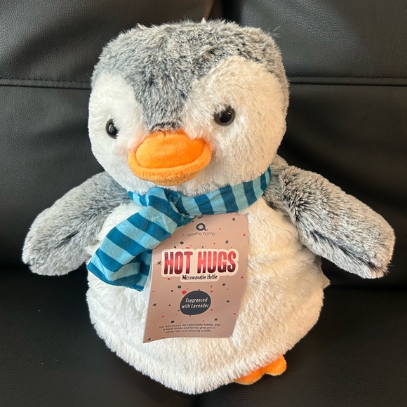 Aroma Home | Other | Aroma Home Hot Hugs Penguin Plush With Blue Scarf ...